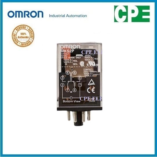 Omron MKS2P 8 Pin Power Relays AC 230V 110V 24V 12V, DC 240V 12V | Lazada