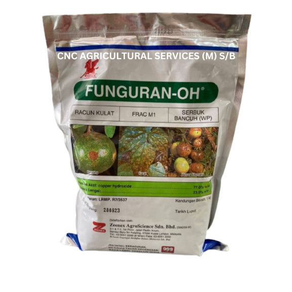 Funguran-OH 1KG Zeenex Copper Hydroxide 77.0% Racun Kulat Fungicide 铜粉 ...