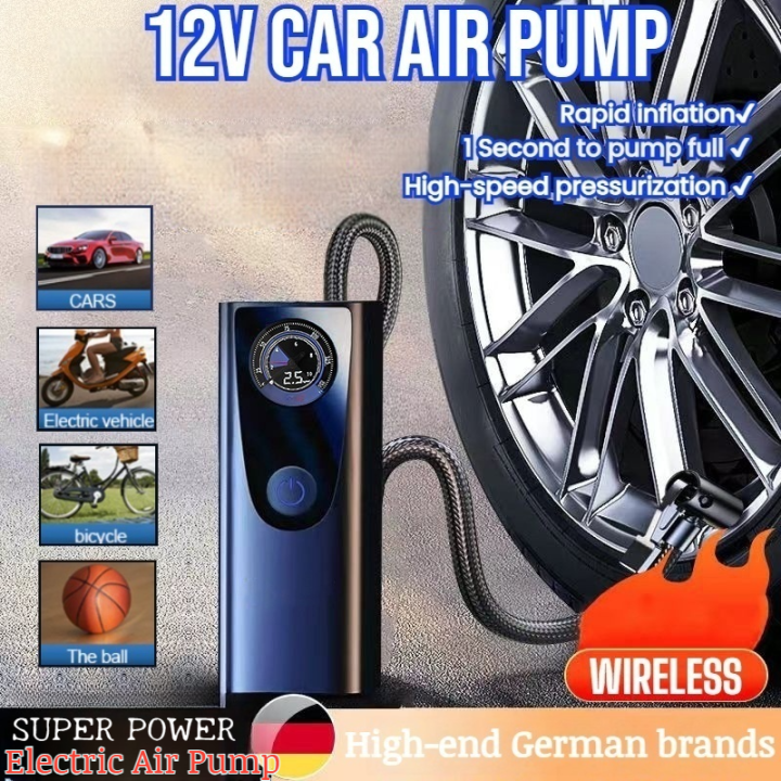 Portable high-power car air pump Car Tyre Air Compressor Pump Tire ...