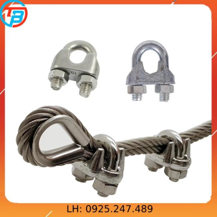 Ốc siết, khóa cáp, Cóc kẹp cáp ( từ 14mm đến 20mm) - bằng Sắt ...