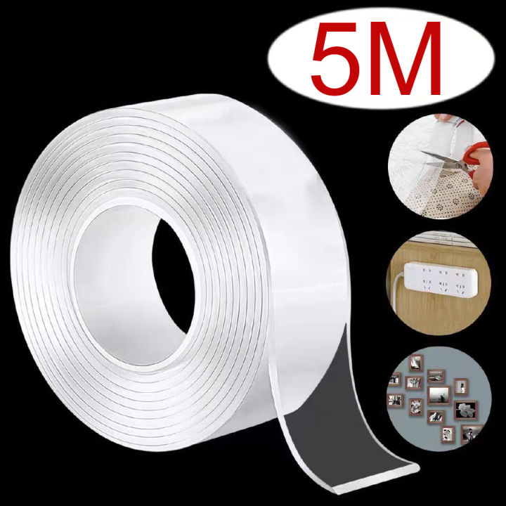 Original Nano Double Sided Tape Transparent Self Adhesive Tapes Traceless Was reusable adhesives ...