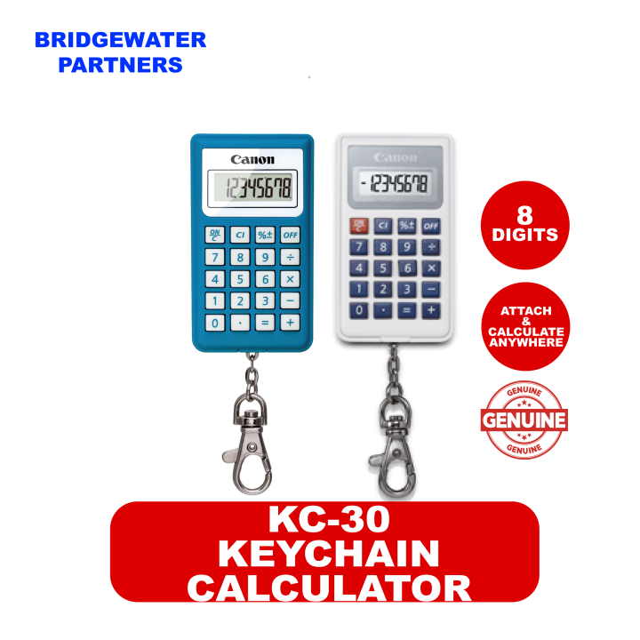 Canon KC-30 Keychain Calculator [Blue & White] | Lazada PH