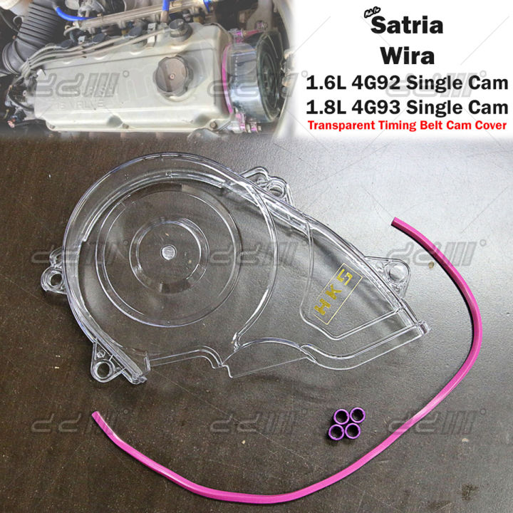 HKS Clear Cam Pulley Gear Transparent Timing Belt Cover For Proton Wira ...