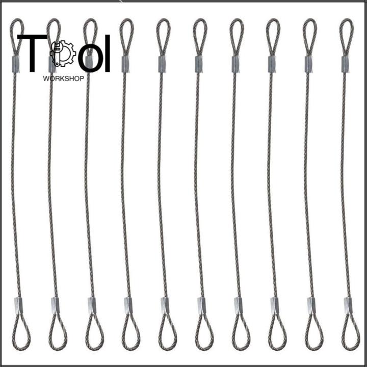 20cmx2mm Safety Security Cable Wire Stainless Steel Sliver Anti ...