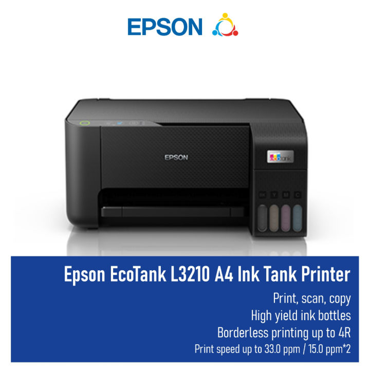 Printer Epson L3210 EcoTank A4 All-in-One Ink Tank | Pengganti L3110 | Lazada Indonesia