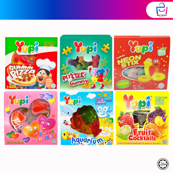 (Halal) YUPI GUMMY ASSORTED 20G - 30G | Lazada