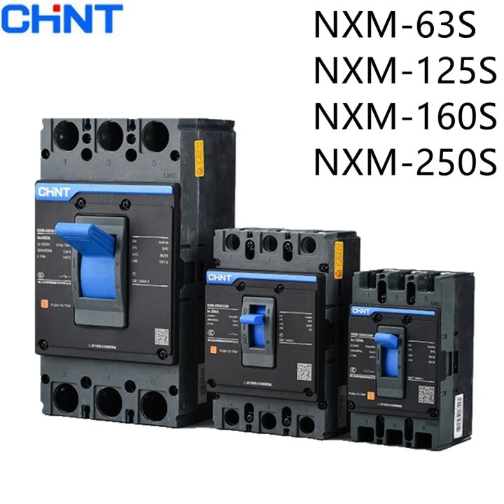 Chint NXM 20A 25A 40A 63A 100A 125 160A 200A 250A MCCB Molded Case Circuit Breaker Air Switch 3P ...