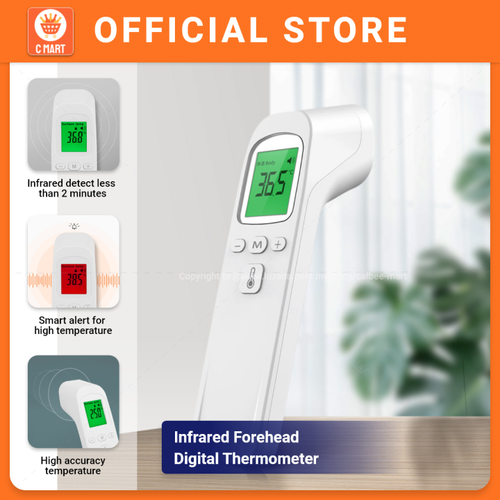 Infrared Forehead Thermometer Smart Temperature Measure Digital Shooter ...