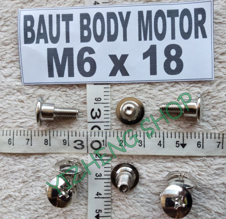 BAUT BODY MOTOR M6 X 18 HARGA PER 2 PCS | Lazada Indonesia