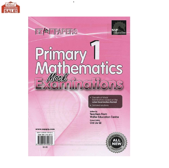 SAP EXAM PAPERS PRIMARY MATH MOCK EXAMINATIONS | Lazada PH