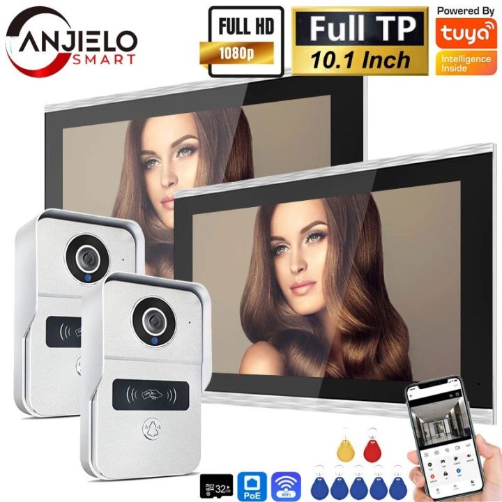 mcc 2MP 1080P 10 inch video intercom touch screen large Tuya wireless ...