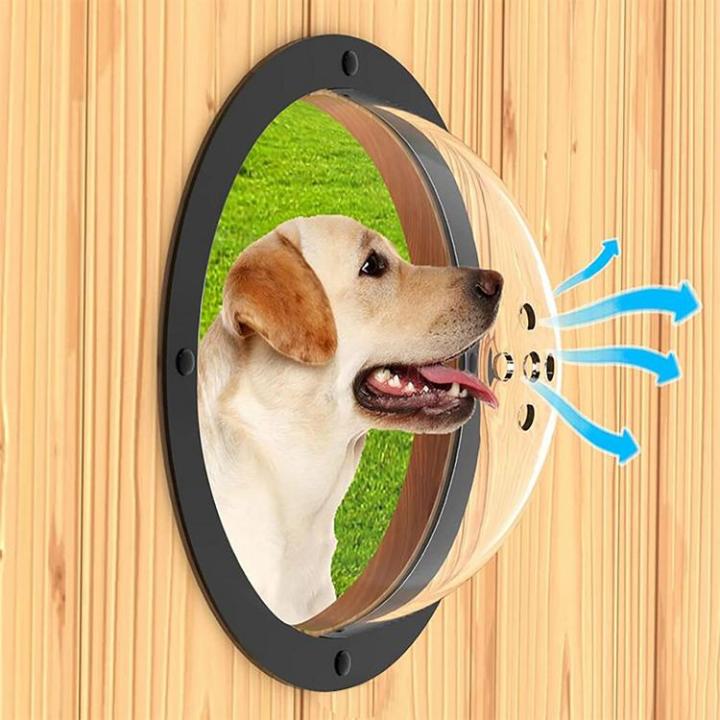 Dog Window For Fence Dome Pet Window Durable Acrylic Dome Dog Fence ...
