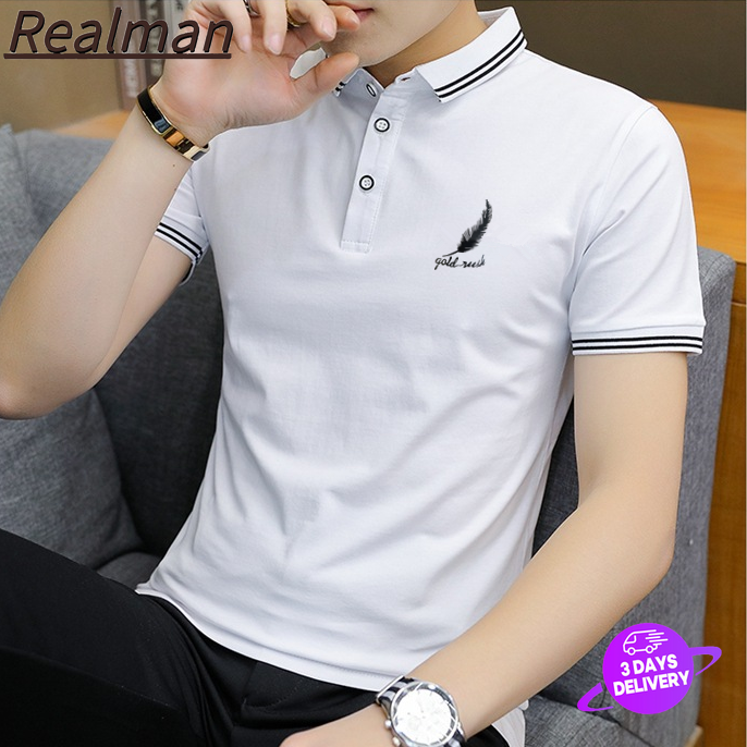 3 Days Delivery Polo Shirt Men Plus Size 5XL 100kg Korean Style Short ...