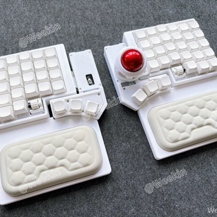 Weekin CCK-BALL Split Keyboard Dual Knobs Crosses Adjustable Zmk ...