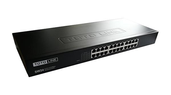 TOTOLINK SW24 24 Port 10/100Mbps Unmanaged Network Rackmount Switch ...
