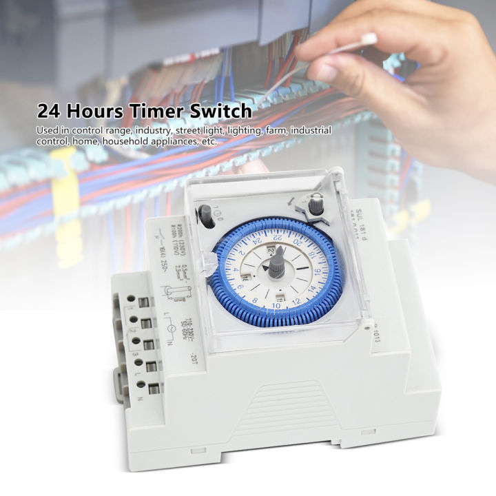 SUL181D Mechanical Timer 15 Minutes 24 Hours Timer Time Switch Relay ...