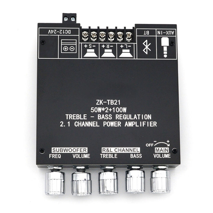 【ใหม่ 2021】ชิปใหม่ CLASS D ZK-TB21 2.1 บลูทู ธ 5.0 ซับวูฟเฟอร์เครื่อง ...