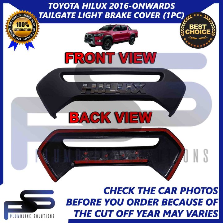 Tailgate Liner Rear Light Break Cover for Toyota Hilux 2016 Onwards ...