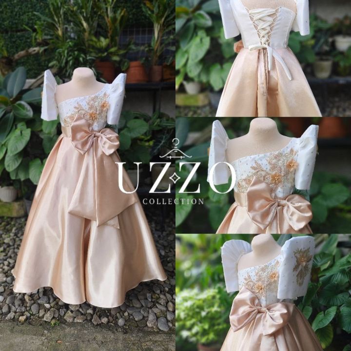 Modern Filipiniana for Kids Ball gown with Petticoat Buwan ng Wika ...