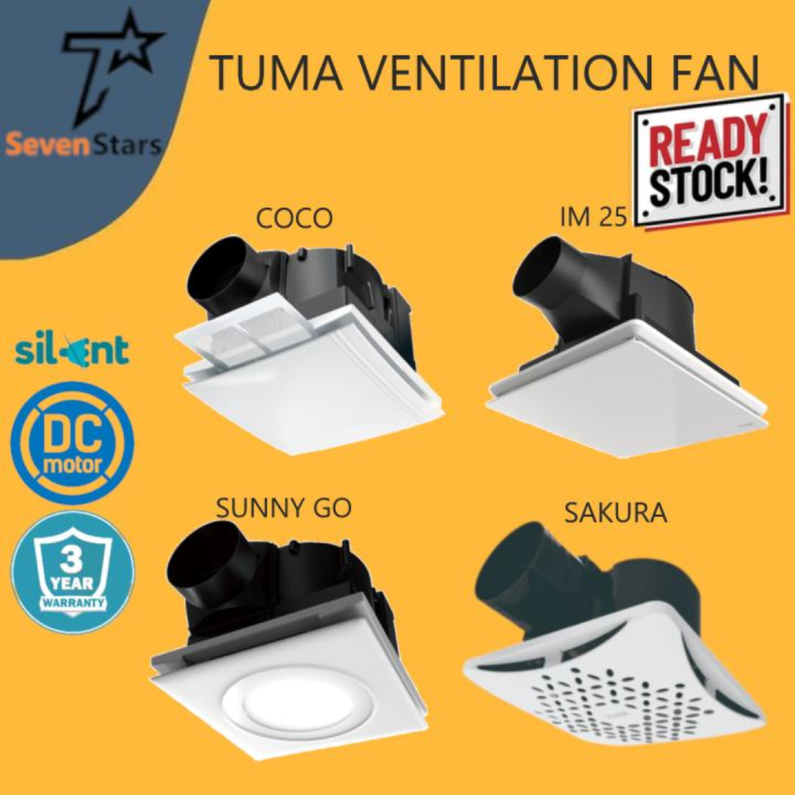 TUMA QUIENT DC MOTOR HOME VENTILATION FAN | Lazada