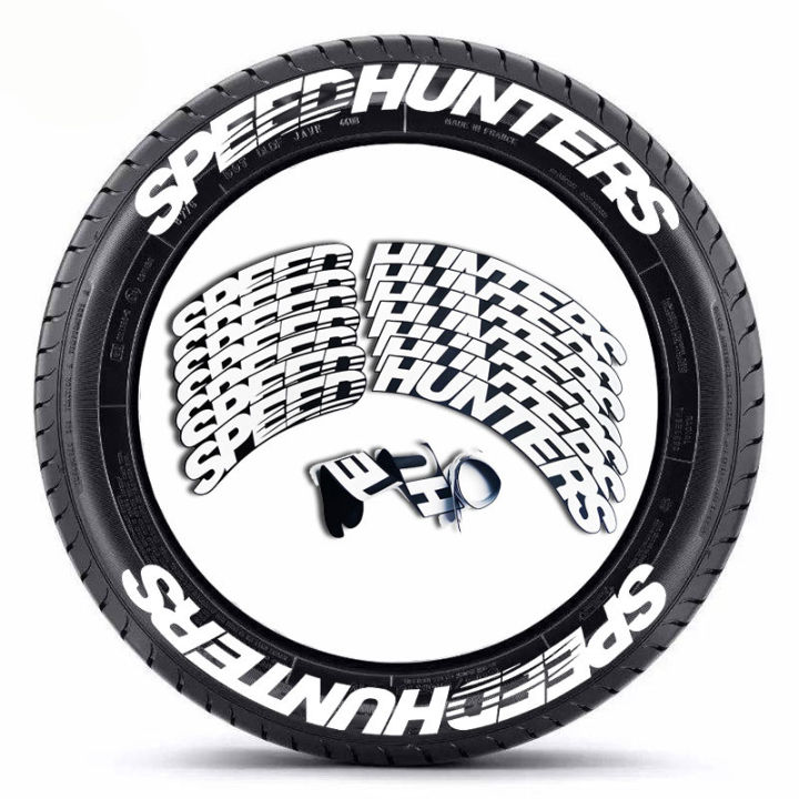 Speedhunters Tire Letter Sticker 3D Car Tire Letter Sticker Tire ...