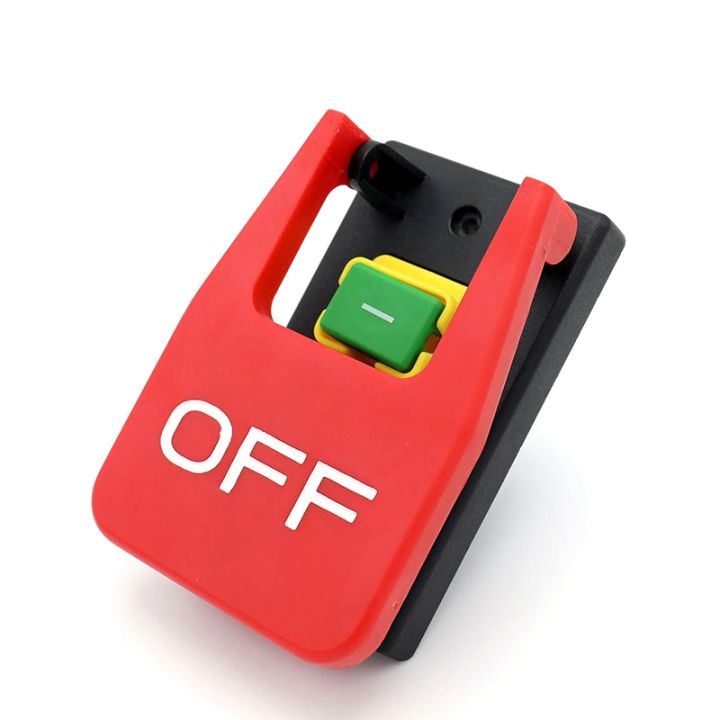 Off-On Red Cover Emergency Stop Push Button Switch 16A Power-Off ...