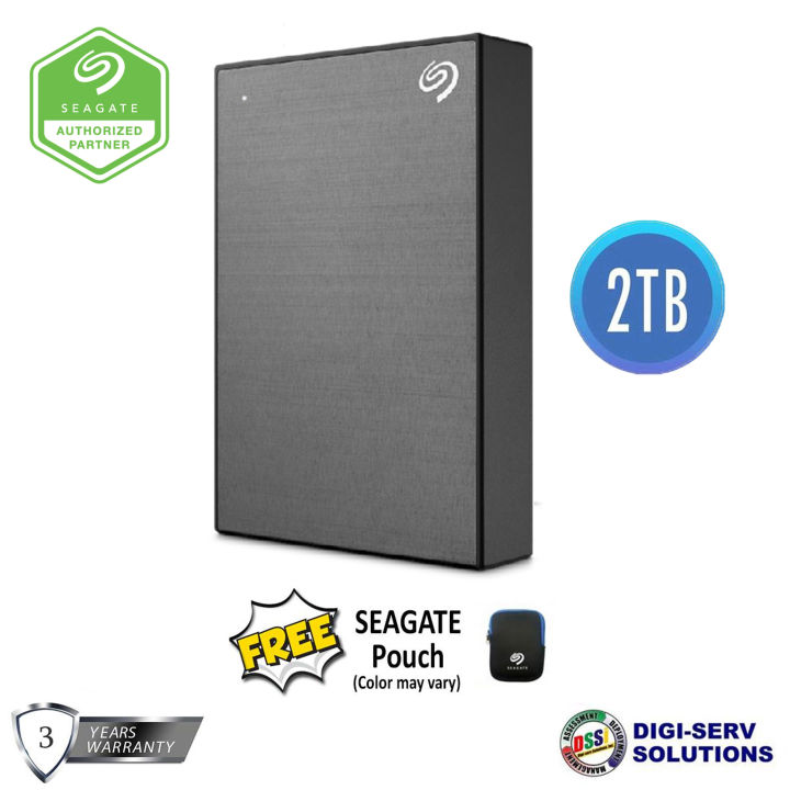 Seagate One Touch 2TB (Space Gray) Portable Hard Drive (STKY2000404 ...