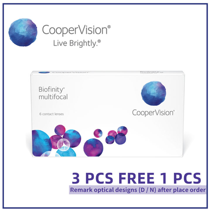 BIOFINITY MULTIFOCAL Monthly Disposable Lenses (1box 3pcs free 1 pcs ...