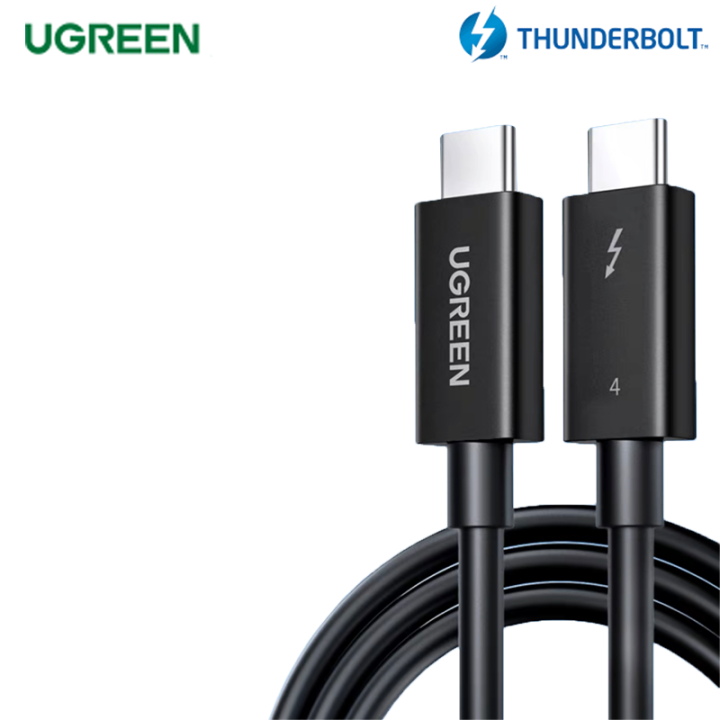 UGREEN【Thunderbolt 4】Data Cable-Type-C Dual USB-C-PD100W Fast Charge-HD ...