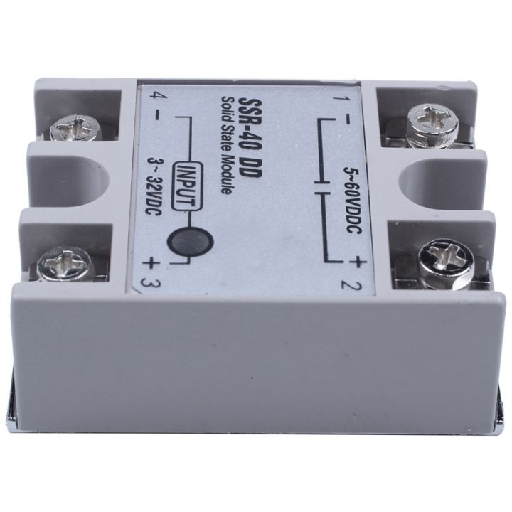 Single Phase Solid State Relay DC-DC SSR-40DD 40A DC3-32V DC5-60V White+Silver | Lazada Singapore