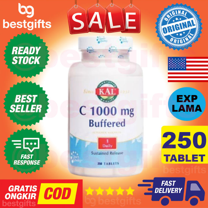 KAL VITAMIN C 1000 MG BUFFERED VIT C 1000MG DAYA TAHAN TUBUH PRODUKSI KOLAGEN COLLAGEN 250 ...