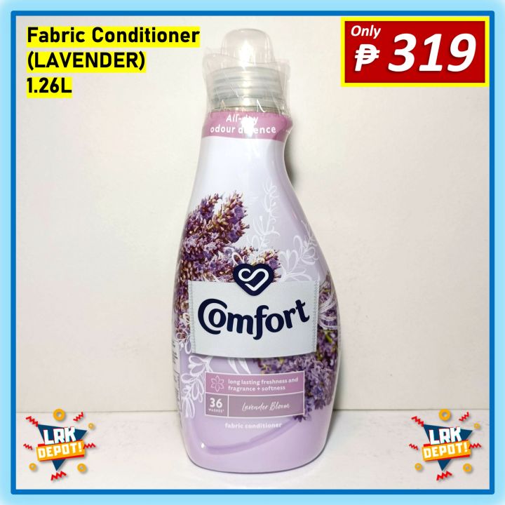 Comfort Fabric Conditioner & Softener (1.26 L) - LAVENDER BLOOM scent ...