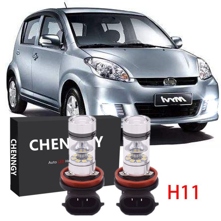 1 Year warranty For Perodua Myvi Icon - 1 set 6000K LED Bulb Fog Lamp ...