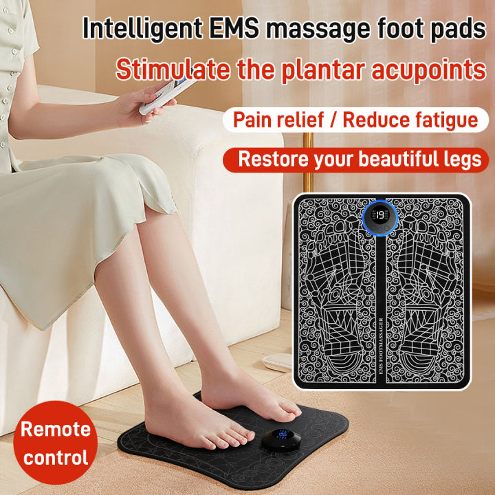 Upgrade 19 levels of intelligent EMS Japan Electric Foot Massage Pad ...