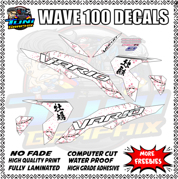 Honda Click 125i V3-V4 Sakura Body Color Sticker Decals | Lazada PH