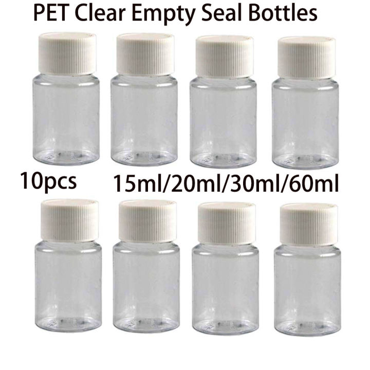 MYCOLOR Portable PET Powder Container Reagent Vials Chemical Container ...