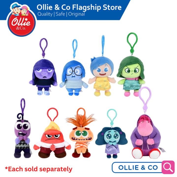 Disney Pixar Inside Out 2 Keychain Plush Collection (Fear, Joy ...