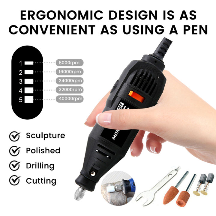 Original 500W Handheld Electric Grinding Tool Set Mini Portable Rotary ...