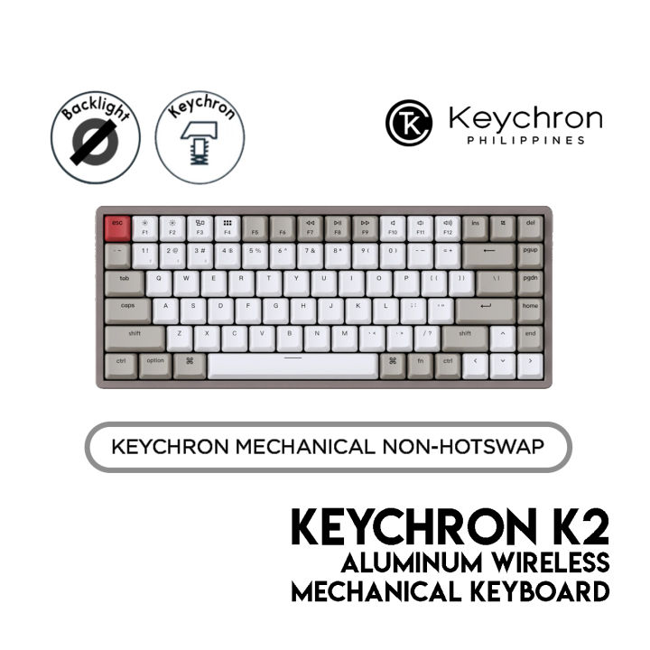 Keychron K2 Mechanical Keyboard, 75% Layout, Wired/Bluetooth, Non ...