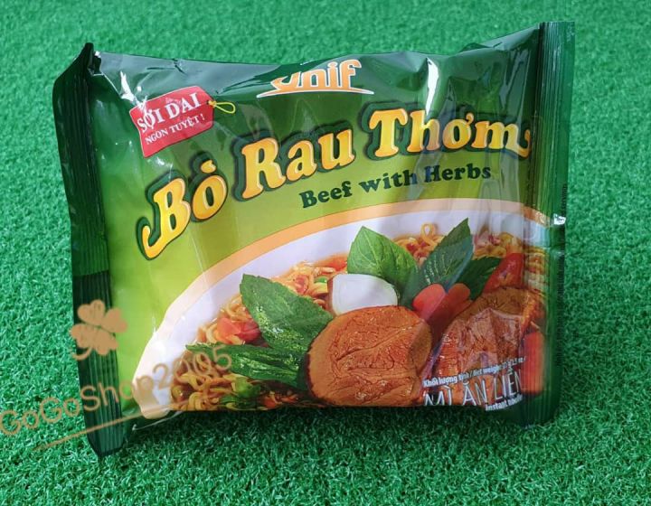 【Vietnam】1 pack Mi Bo Rau Thom - Unif Beef Flavour Instant Noodle - 牛肉面 ...