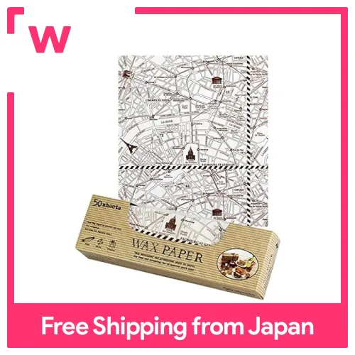 Pastreet Wax Paper M (Paris Map) 50 Sheets, Sheet Type WP3200-50 | Lazada