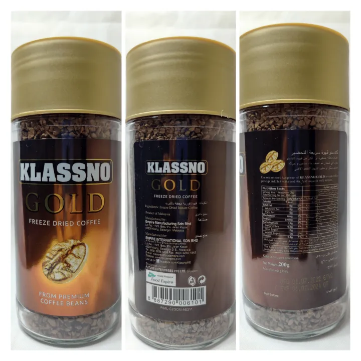 Klassno Gold Freeze Dried Coffee 200g | Lazada PH