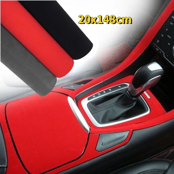 Universal Car Velvet Cloth Sticker Vinyl Fluff Cloth DIY Decor Flannel ...