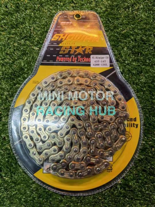Chain Set for SNIPER / FZ 16 150 43T-14T 428H-130L | Lazada PH