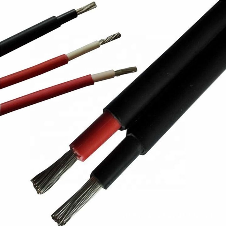 Per Meter PV cable solar cable 6mm2 twin-core DC Power Solar cable ...