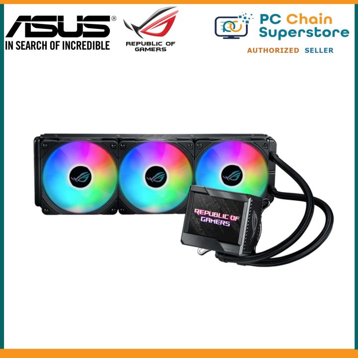 ASUS ROG Ryujin II 360 ARGB AIO 360mm liquid CPU cooler w/ 3.5" LCD ...