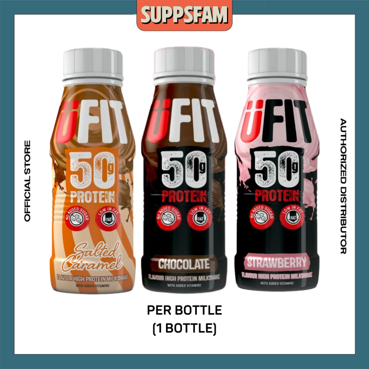 UFIT 50G High Protein Shake Drink (PER BOTTLE) 500ML - All Flavors | Lazada PH