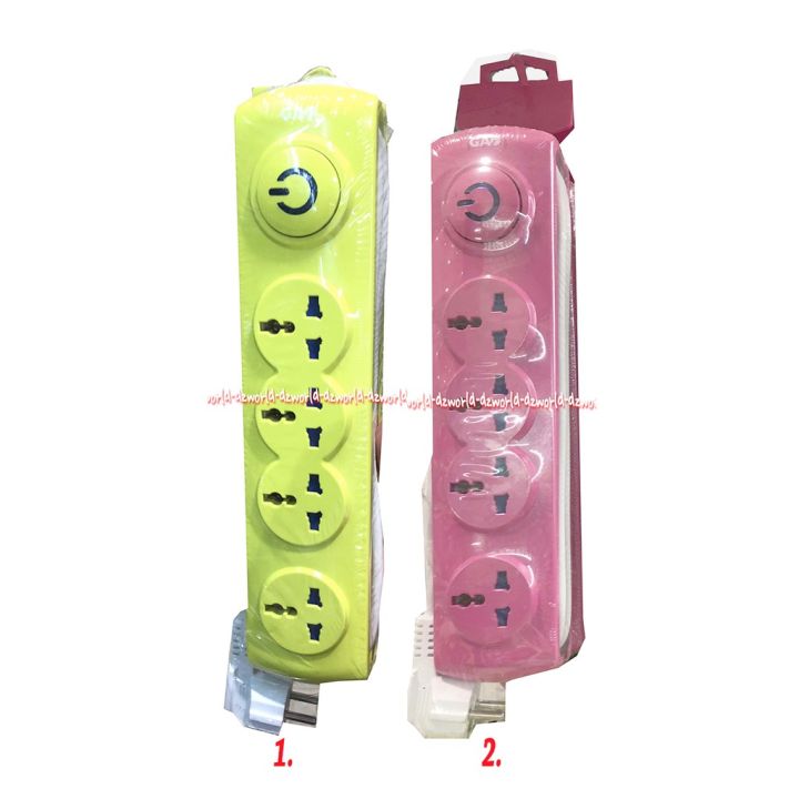 Gao Stop Kontak Universal 4 Soket Tempat Colokan Terminal 4 Lubang ...