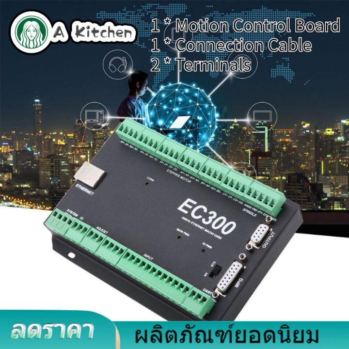 【ส่งฟรี】【ราคาถูกสุด】3-6 แกน 300kHz Ethernet Motion Control Board ...