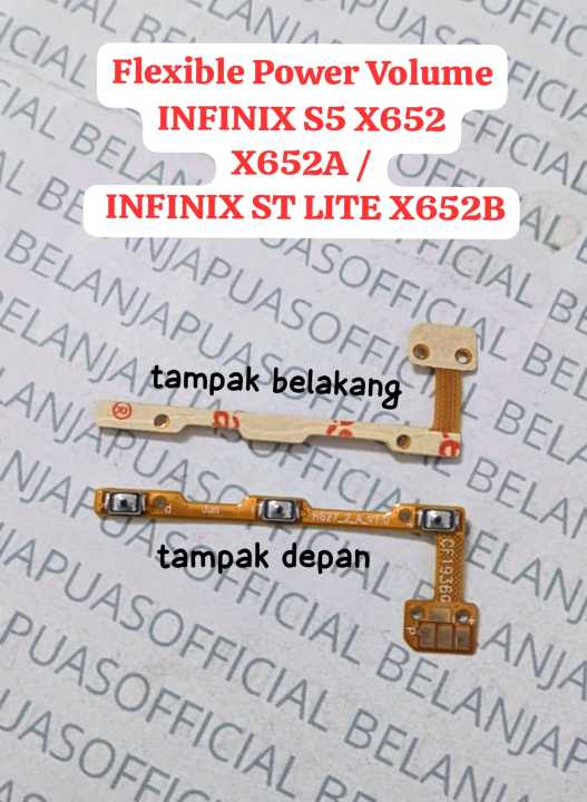 Flexible Flexibel Fleksibel Power On Off Volume INFINIX S5 X652 X652A ...